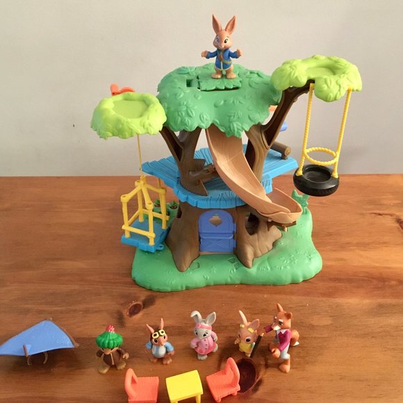 Toys | Nick Jr Peter Rabbit Treehouse Playset Complete Plus 6 Figures ...